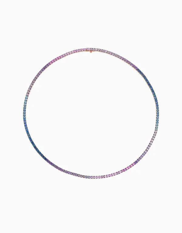 EMILY P. WHEELER Ombre Tennis Necklace - Purple