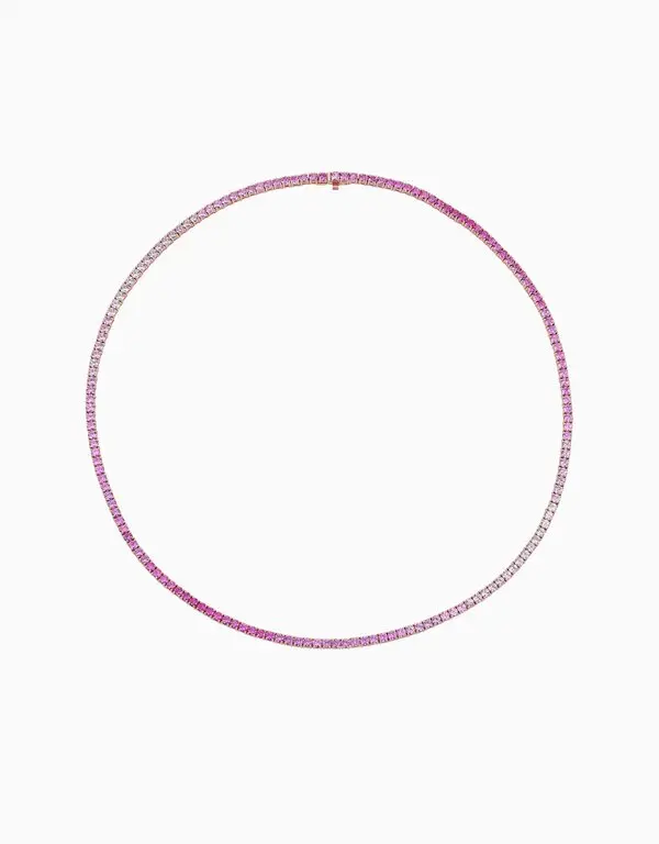 EMILY P. WHEELER Ombre Tennis Necklace - Pink