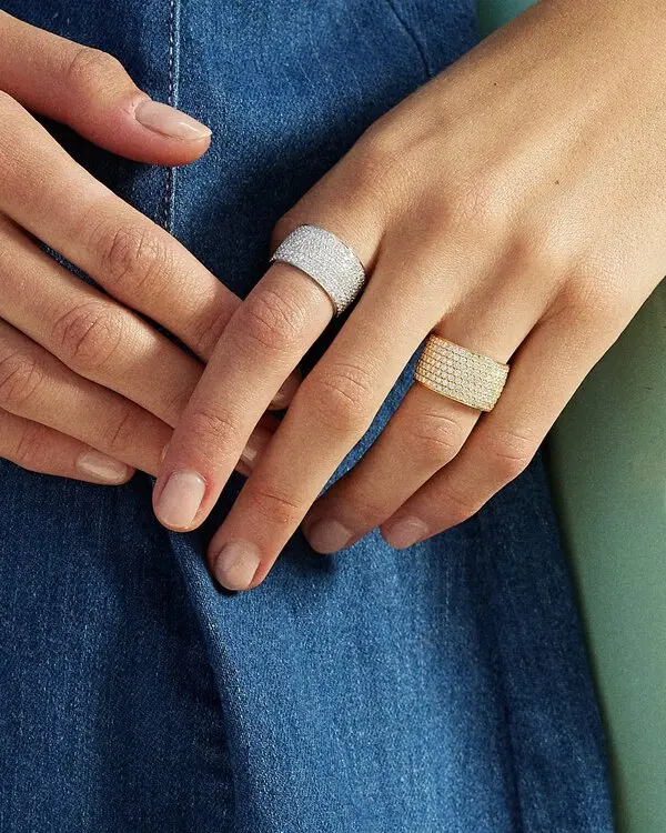 EMILY P. WHEELER Cigar Diamond Ring - White