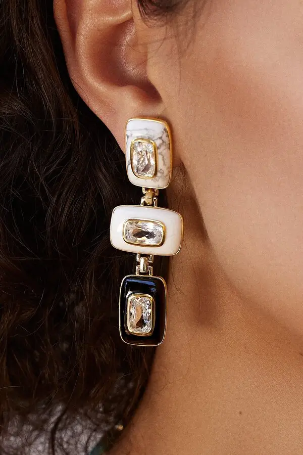 EMILY P. WHEELER Patchwork Dangle Earrings
