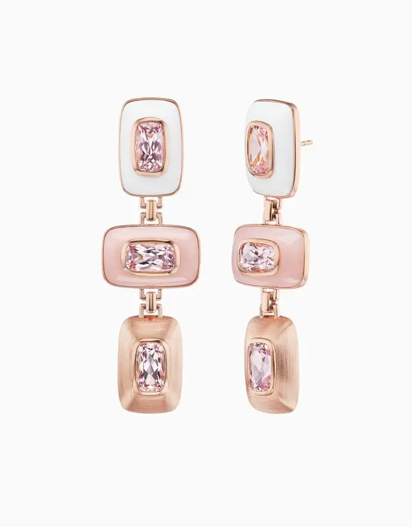 EMILY P. WHEELER Patchwork Dangle Earrings - White