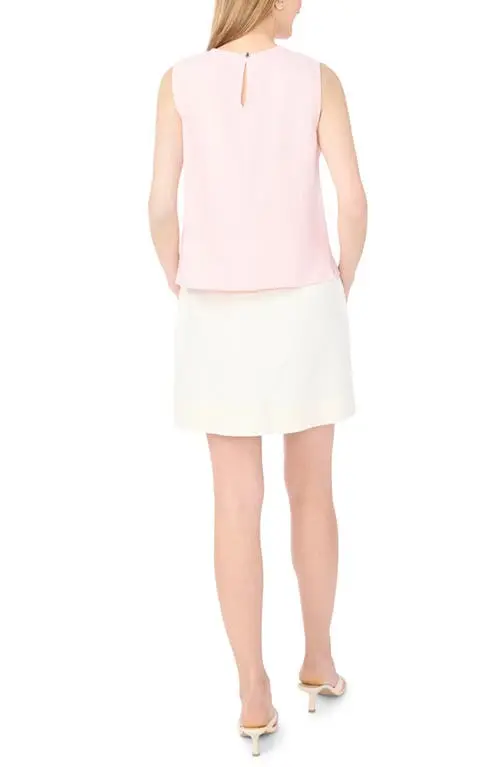 Vince Camuto Sleeveless Rosette Neckline Top