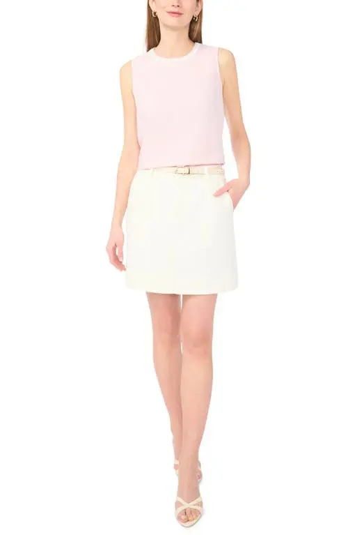 Vince Camuto Sleeveless Rosette Neckline Top
