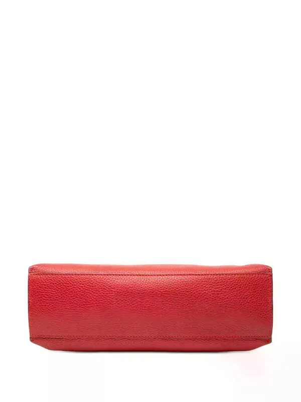 Gucci Leather Bamboo Daily Satchel - Red