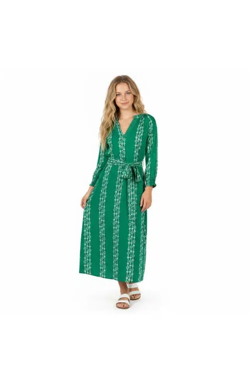 MER ST. BARTH Anouk Kaftan Jungle Seashells - Green