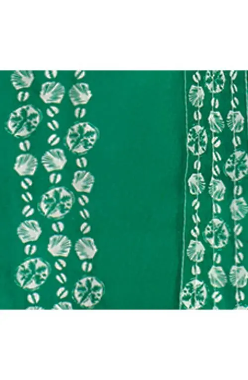MER ST. BARTH Anouk Kaftan Jungle Seashells - Green