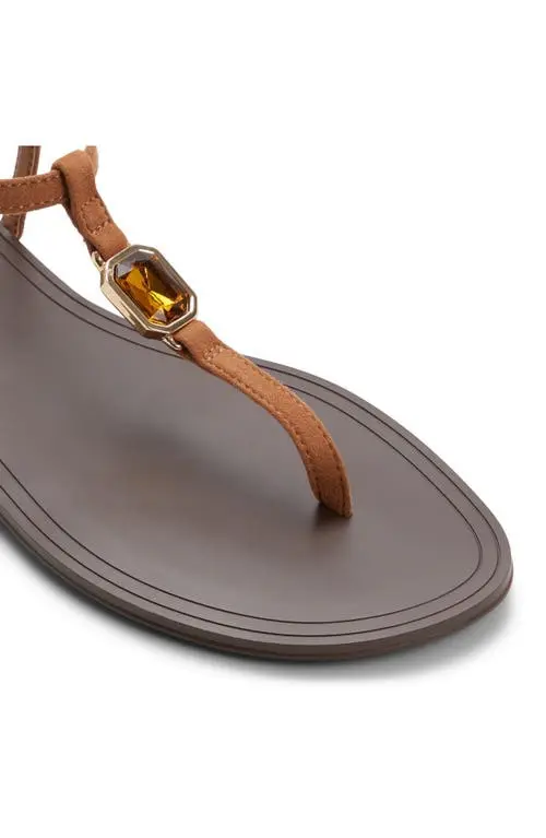 Aldo Ankle Strap Sandal - Medium Brown