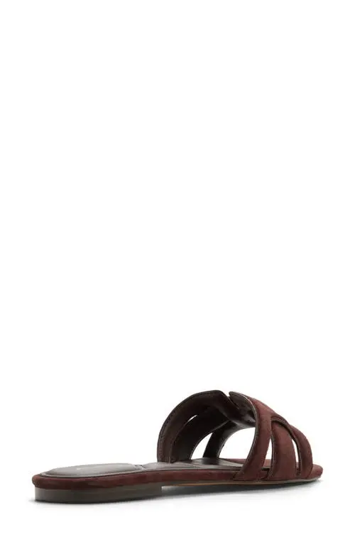 Aldo Elenaria Slide Sandal - Dark Brown