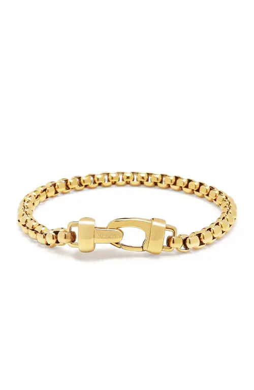 NIALAYA Box Chain Bracelet - Gold