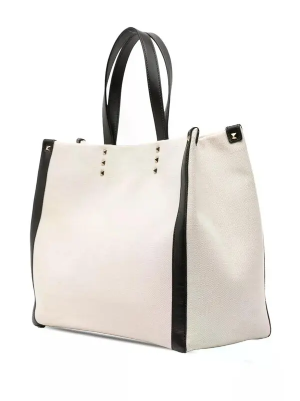 Valentino Garavani Canvas Vltn Rockstud Tote