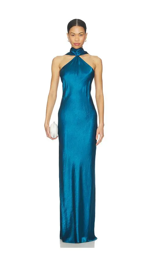 Amanda Uprichard Ashton Maxi Dress - Teal