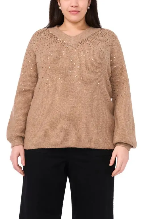 Vince Camuto Sequin Cotton Sweater