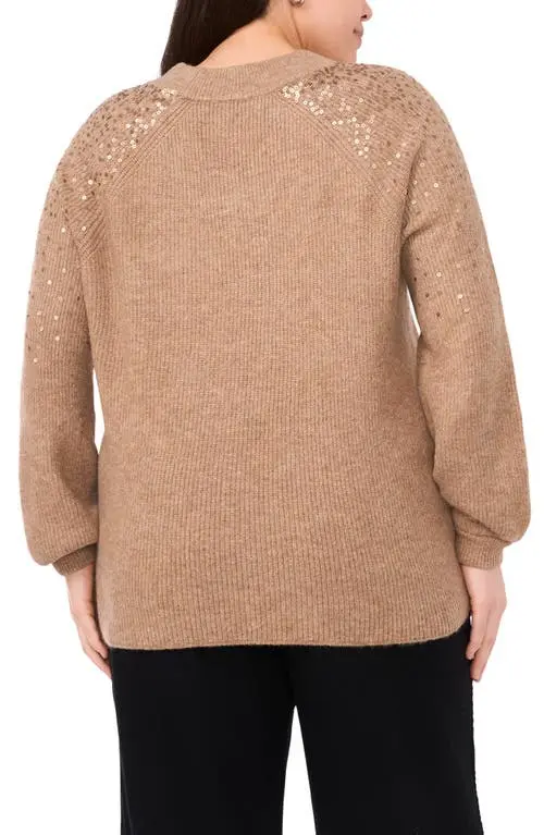Vince Camuto Sequin Cotton Sweater