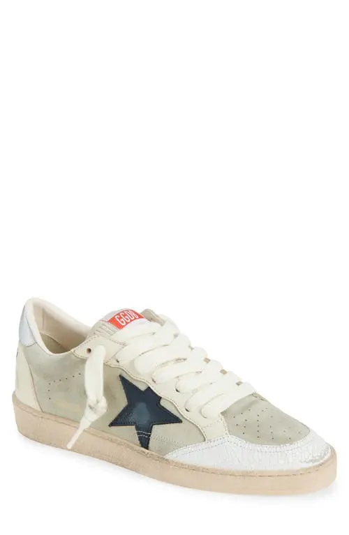 GOLDEN GOOSE Ball Star Low Top Sneakers - Grey/white/beige/navy