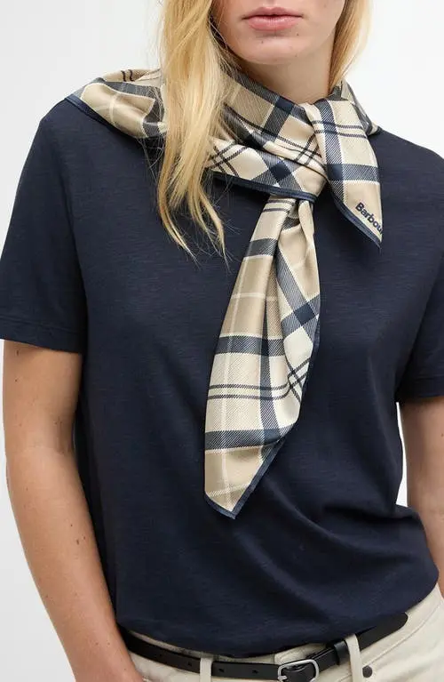 Barbour Kinsale Tartan Square Scarf - Dress Indigo Tartan