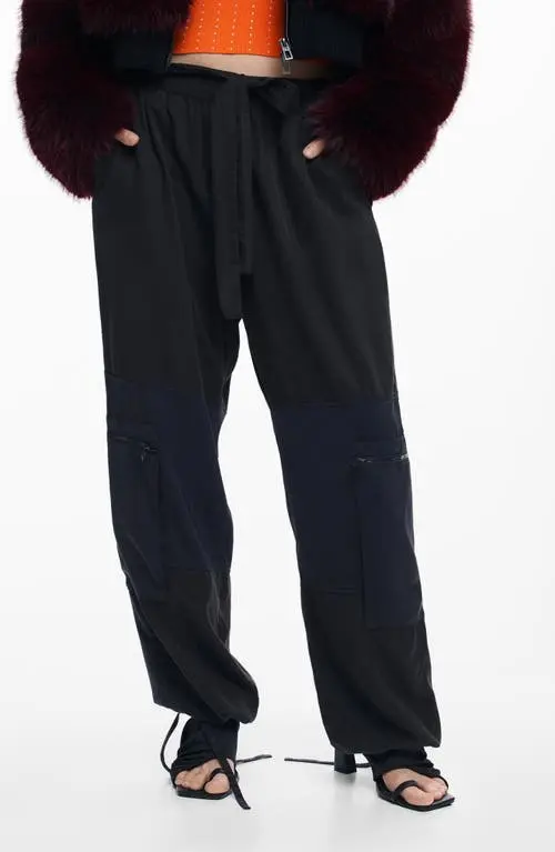 Desigual Drawstring Hem Relaxed Pants