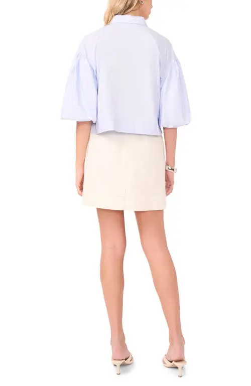 Vince Camuto Puff Sleeve Boxy Shirt - Sky