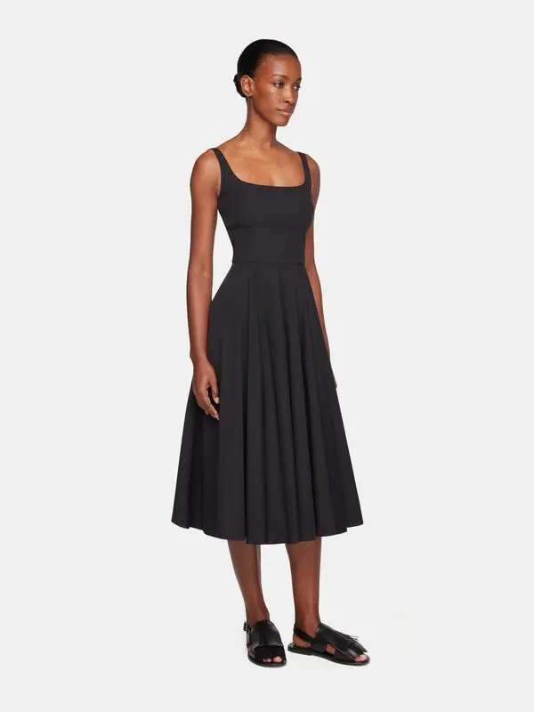 EMILIA WICKSTEAD Fit & Flare Dress - Black