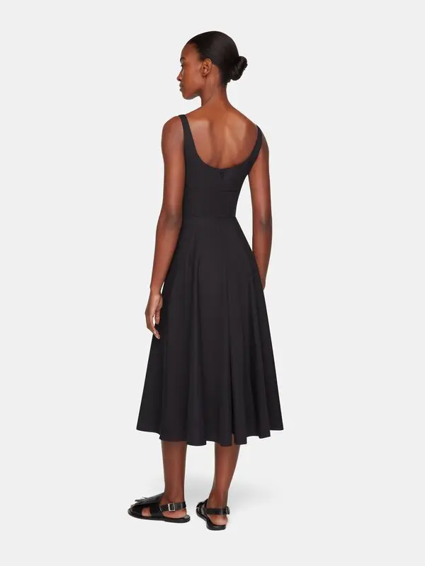 EMILIA WICKSTEAD Fit & Flare Dress - Black