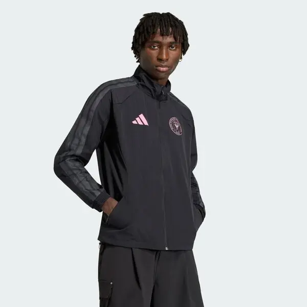 Adidas Inter Miami Cf Anthem Jacket - Black / Bliss Pink