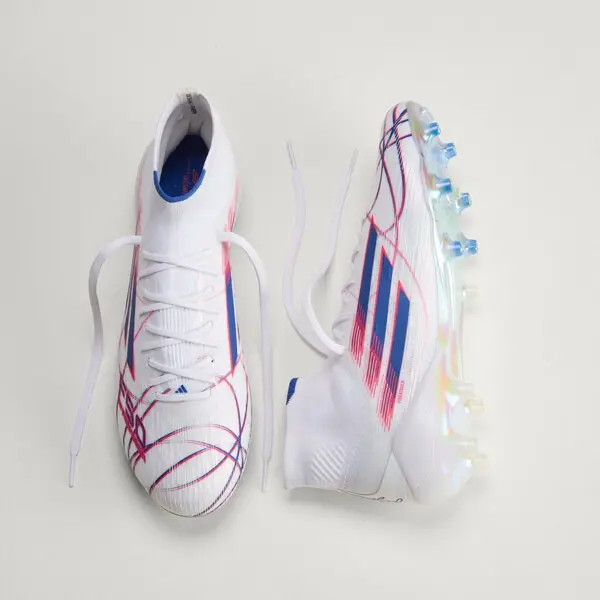 Adidas F50 Sparkfusion Elite Soccer Cleats - Cloud White / Royal Blue / Lucid Red