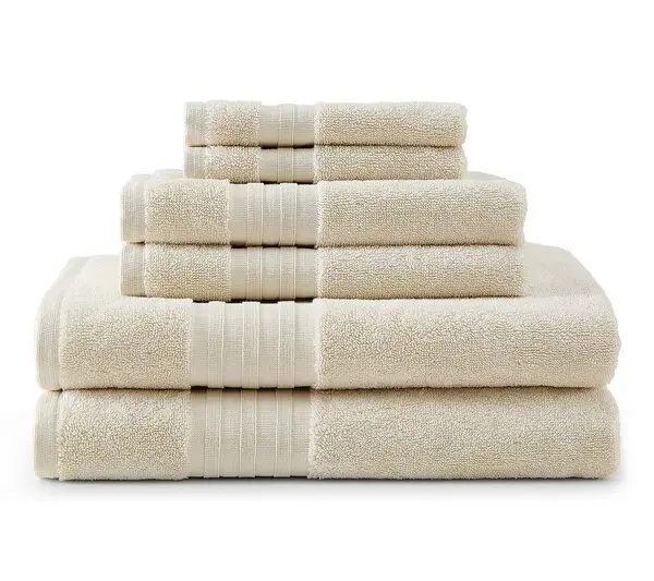 MARTHA STEWART Martha Steweart Skyland Manor Wheat 6-piece Cot Ton Towel Set - One-color