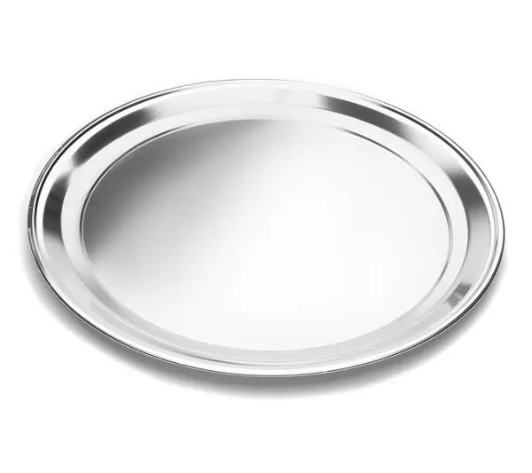 FOX RUN 6in Stainless Steel Pizza Pan - Silver