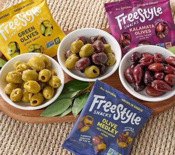 FREESTYLE SNACKS 9ct Bags Of Premium Greek Olives - One-color