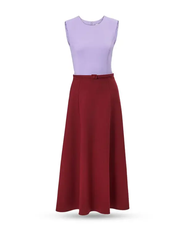 Carolina Herrera Sleeveless Colorblocked Dress