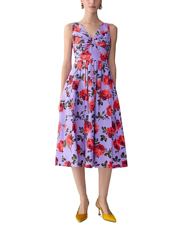 Carolina Herrera Bow Bodice A-line Dress