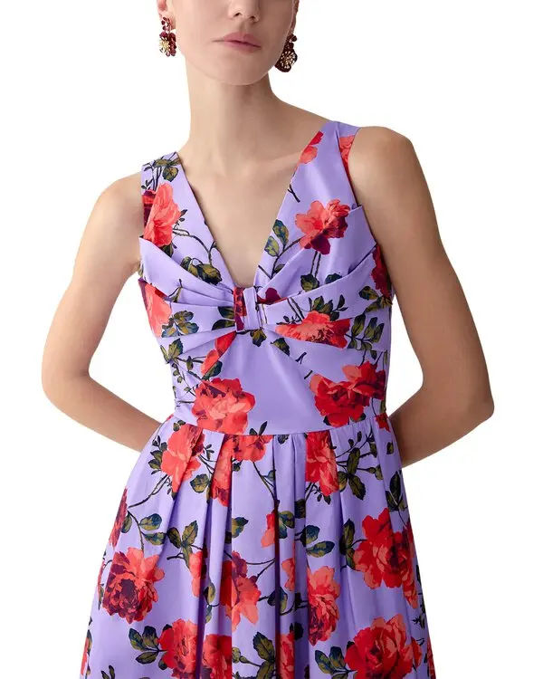 Carolina Herrera Bow Bodice A-line Dress