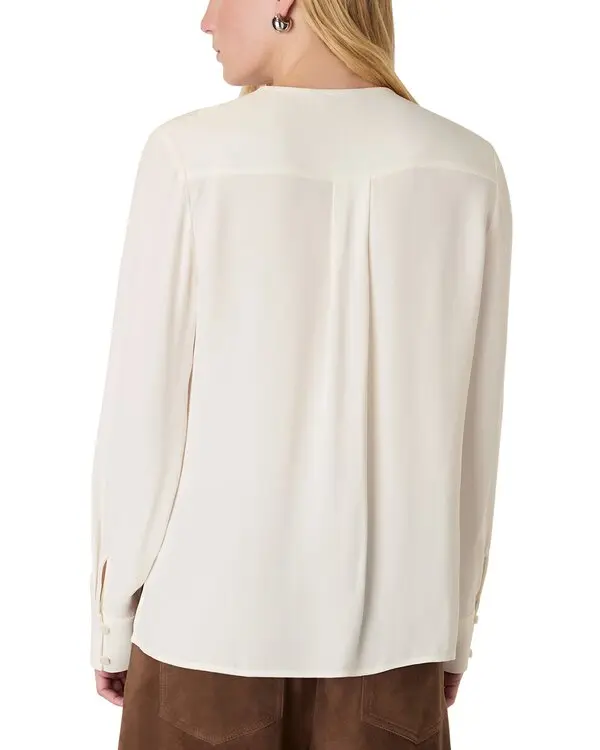 Whistles Draped Ruffle Blouse