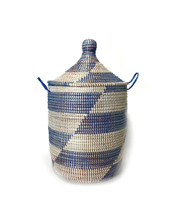MBARE Dou Lid Storage Basket - Blue
