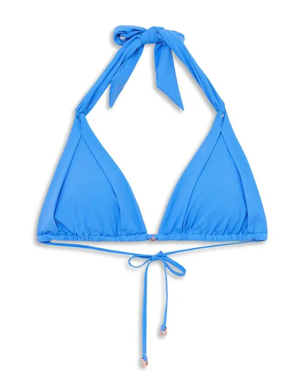REISS Matilda Pleated Triangle Bikini Top