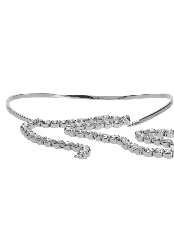 MAISON MARGIELA Rhinestone Pendant Necklace