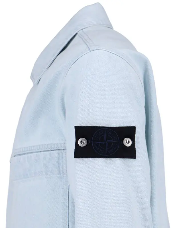 Stone Island Indigo Ultra Bleached Crop Jacket