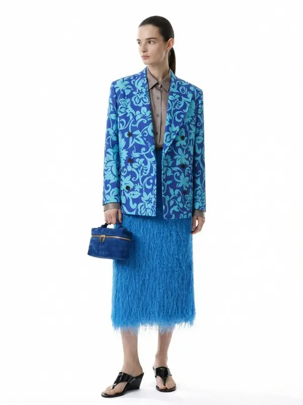 Bottega Veneta Vanity Bag With Intrecciato Pattern - Blue