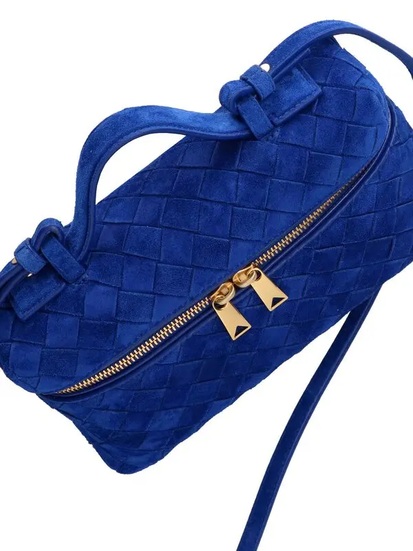 Bottega Veneta Vanity Bag With Intrecciato Pattern - Blue