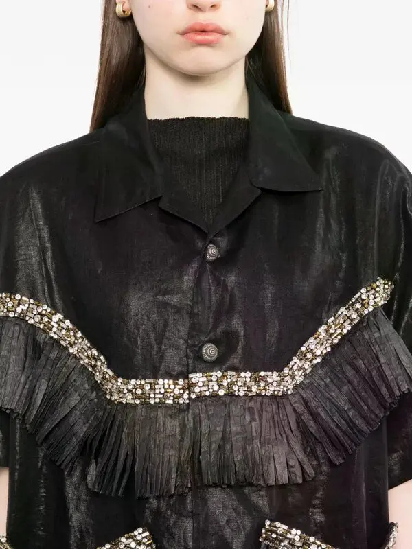 PENULTIMATE Fringe-embellished Shirt