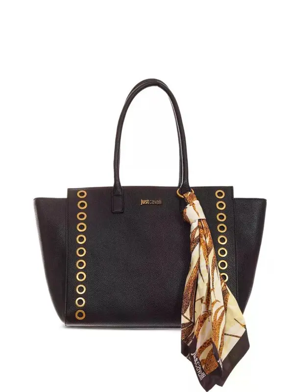 Just Cavalli Eyelet-detail Tote Bag - Black