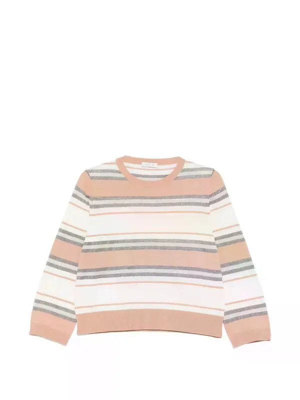 PANICALE Striped Crew-neck Top