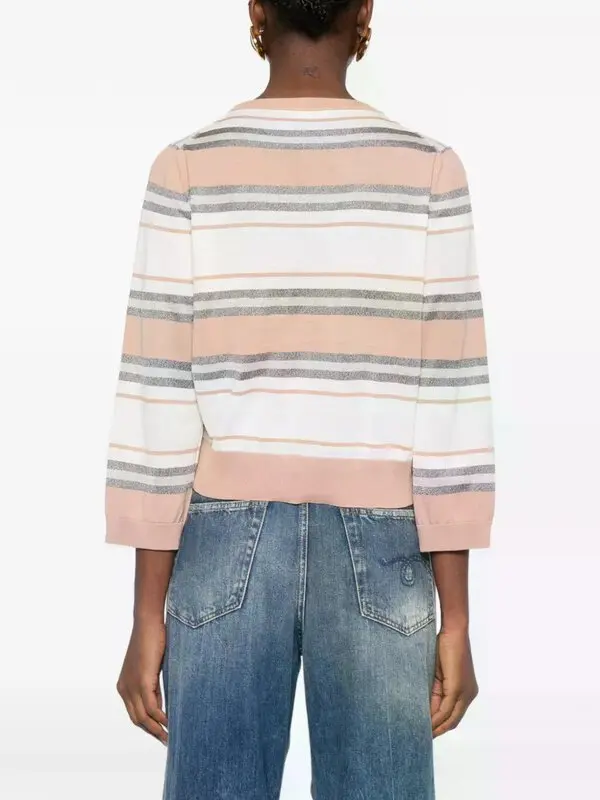 PANICALE Striped Crew-neck Top
