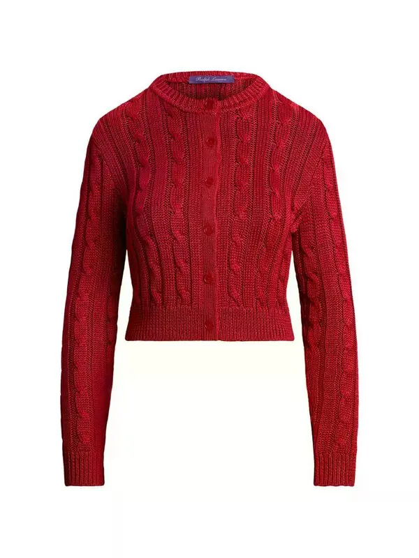 Ralph Lauren Cable-knit Cropped Cardigan