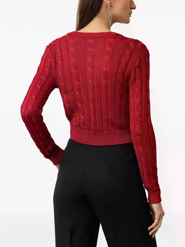 Ralph Lauren Cable-knit Cropped Cardigan