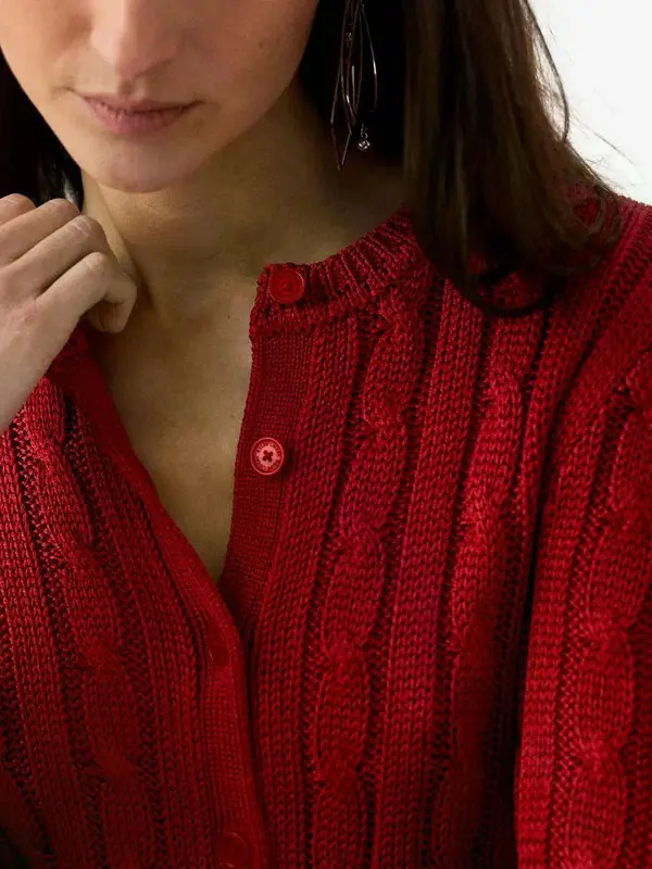 Ralph Lauren Cable-knit Cropped Cardigan