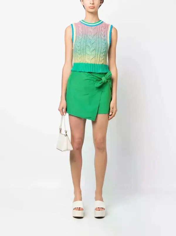 Red Valentino Mid-rise Knot-detail Shorts