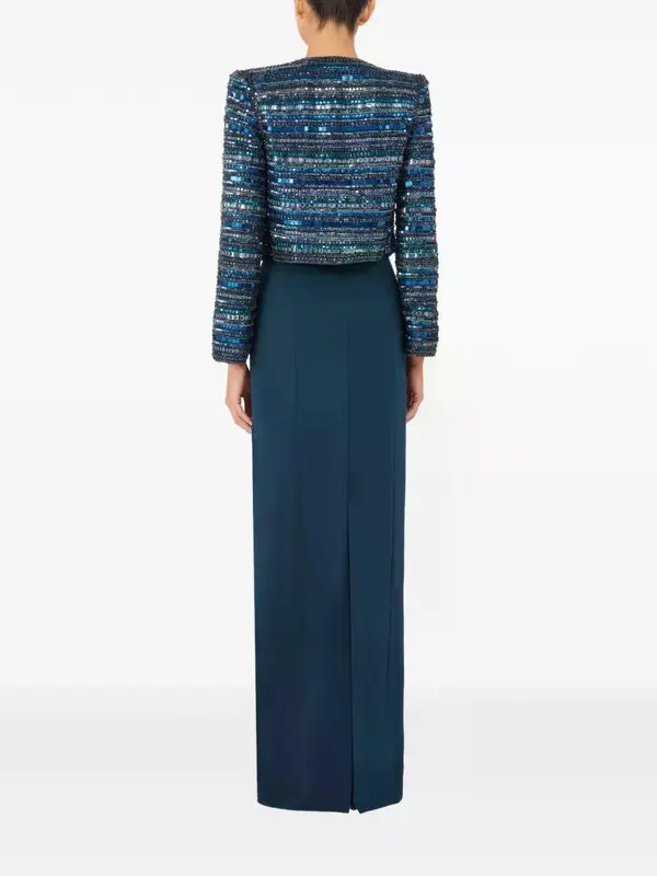 Jenny Packham Alma Beaded Jacket - Blue