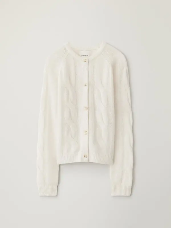 LISA YANG The Gwyneth Cardigan - Cream