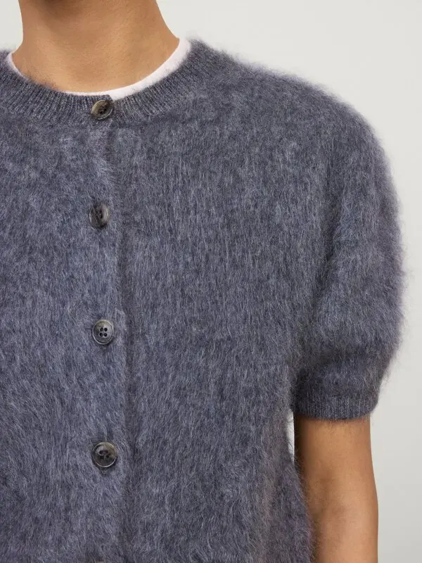 LISA YANG The Lucianne Cardigan - Graphite Brushed