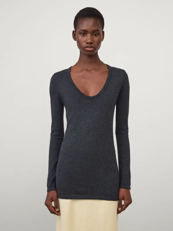 LISA YANG STORE Amalea Cotton Cashmere Top